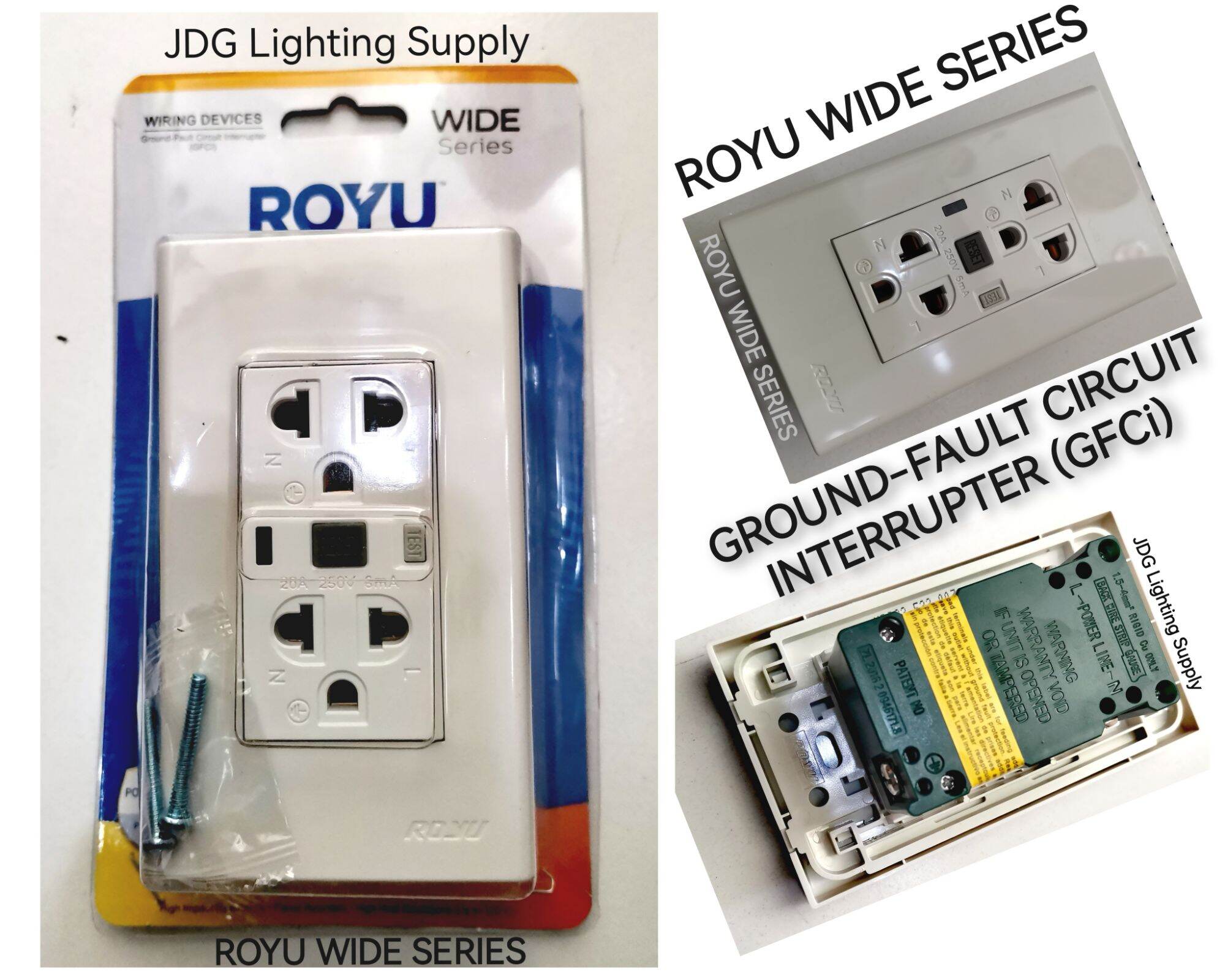 ROYU GROUND-FAULT CIRCUIT INTERRUPTER (GFCi) ROYU WIRING DEVICES WIDE ...