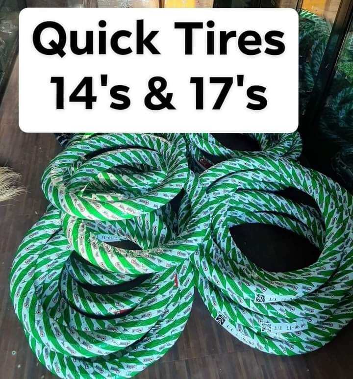 QUICK TIRES PHOENIX Tube Type by 14 and by 17 Thailand Made Motorcycle ...