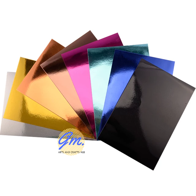 Metallic Board 220-250gsm 10 Sheets Mirror Board School Supplies ...