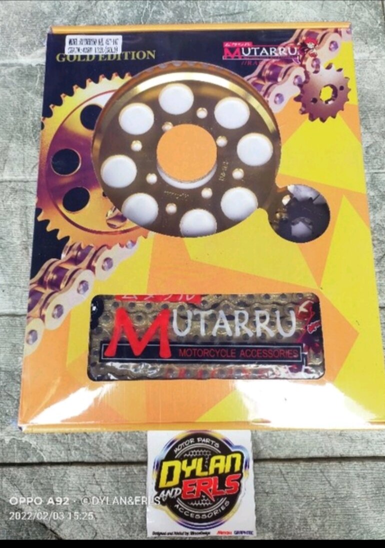 MUTARRU CHAIN SET FOR RAIDER 150 CARB /FI | Lazada PH
