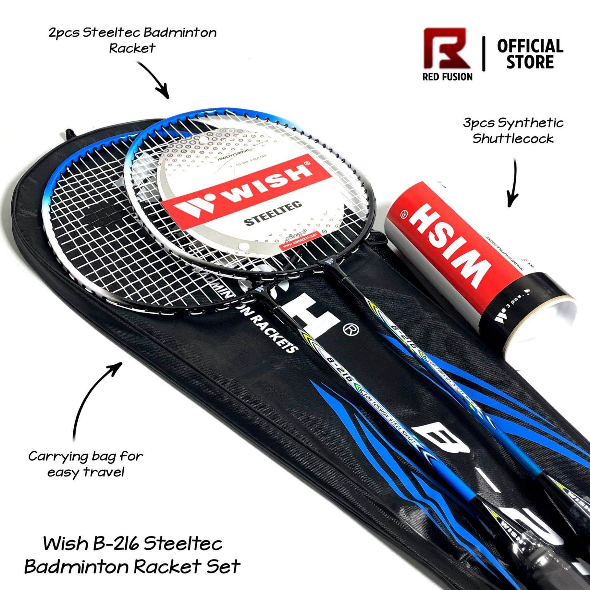 WISH B-216 Steeltech Badminton Double | Lazada PH