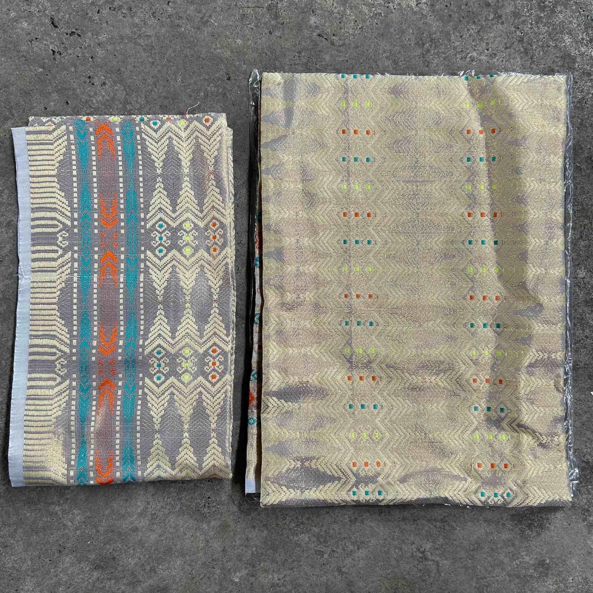 BATIK Fabric Sash | Songket Cloth Textile | Batik Metallic Gold ...