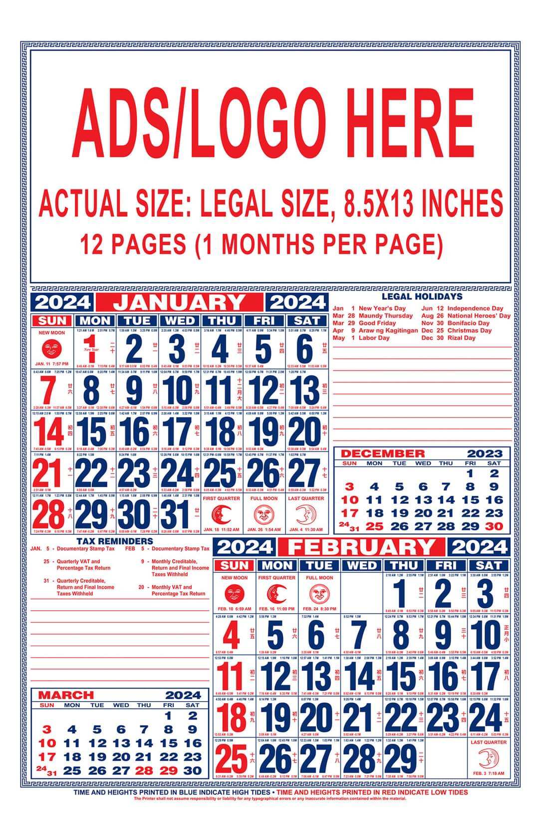 Commercial Calendar 2024 | Lazada PH