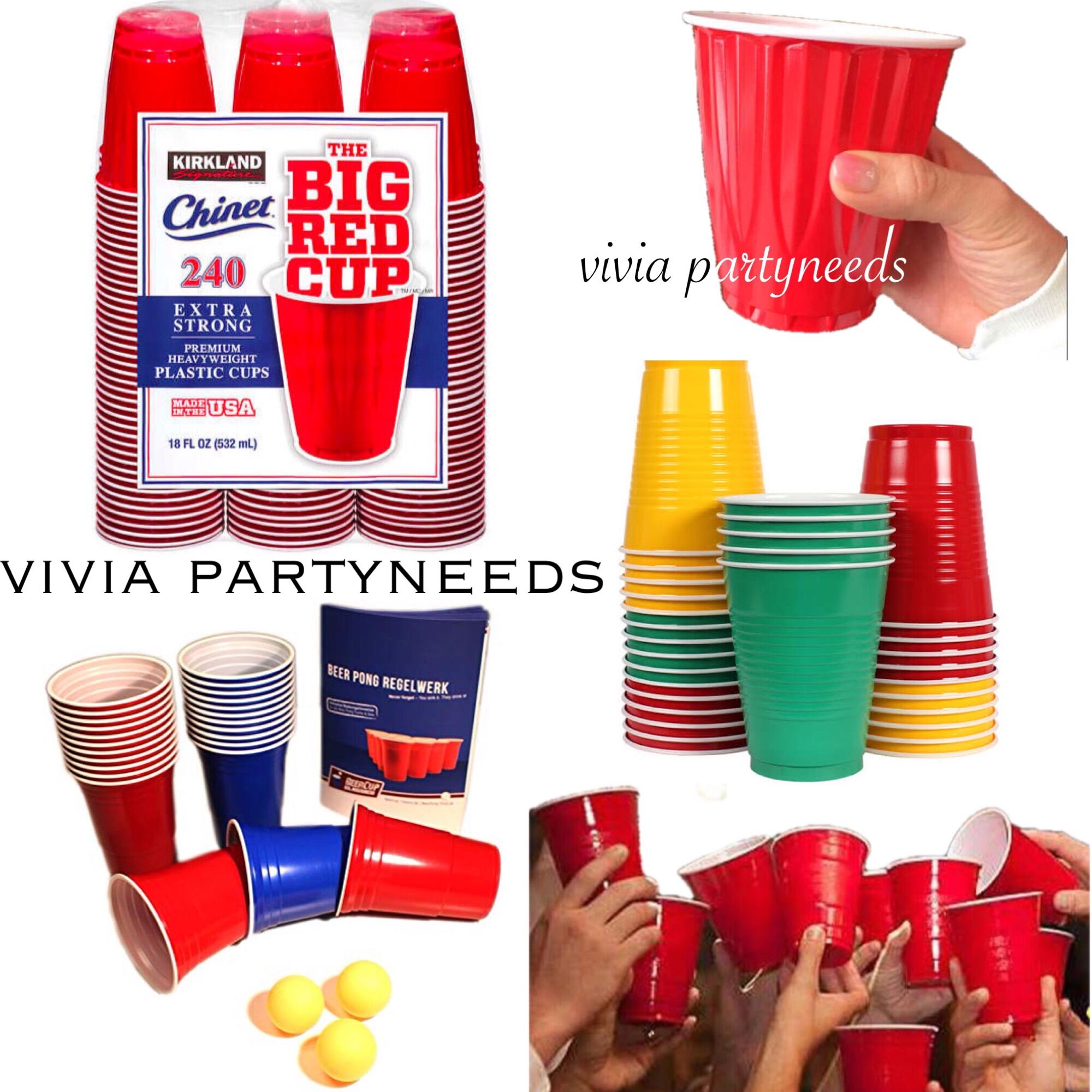 Plastic Big Red Cup Extra Strong Beer Pong Cup | Lazada PH