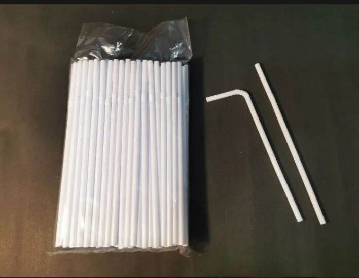 THIN STRAW STRAW BENDING STRAW 8'5 wrap 100pcs | Lazada PH