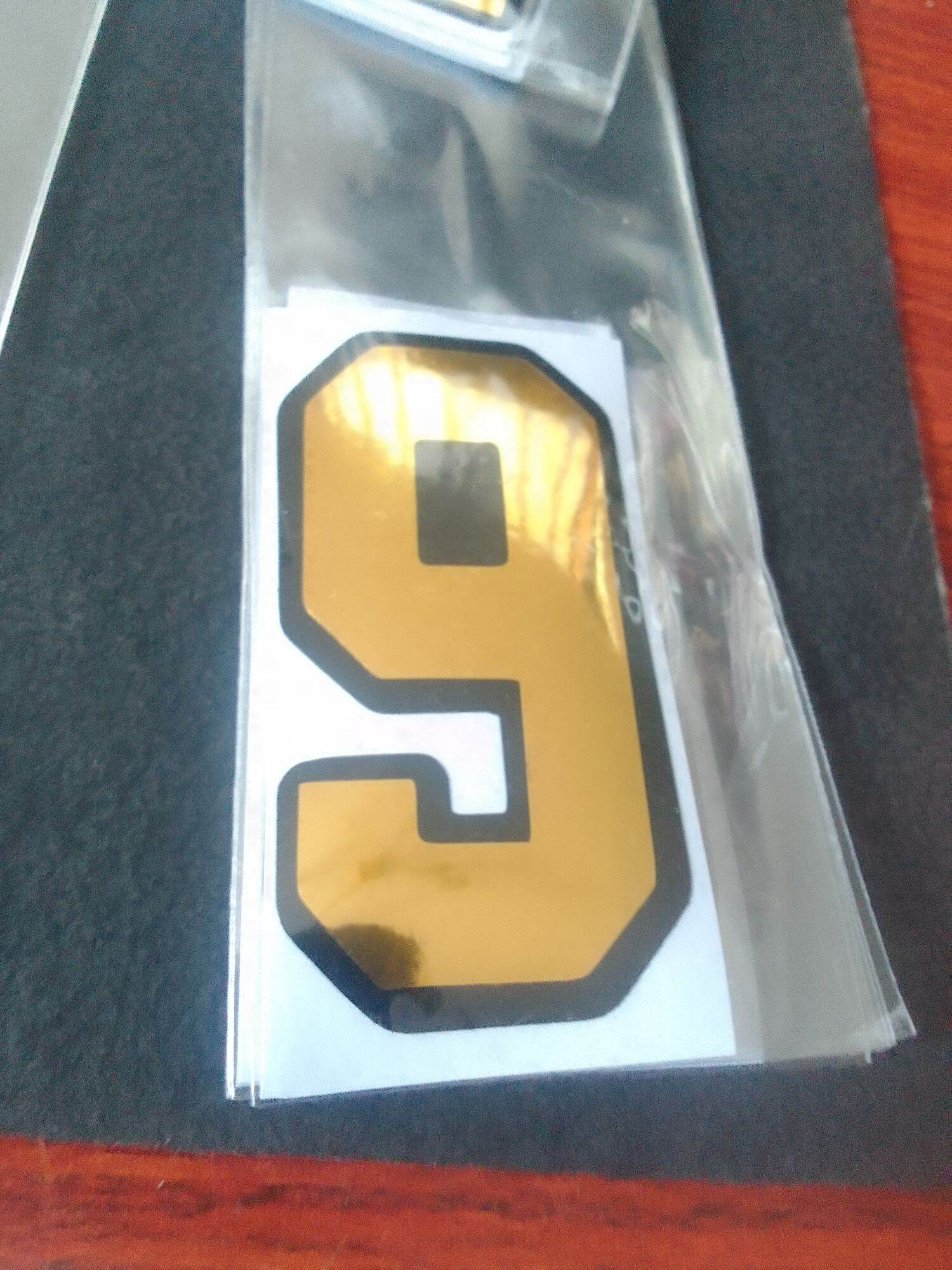 NUMBERS STICKERS 0-9 CUT OUT REFLECTOR GOLD(1.2 l X 2inch) | Lazada PH