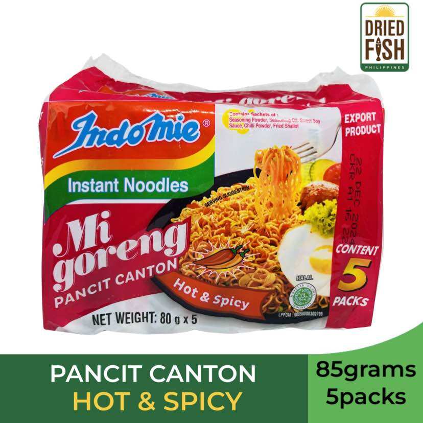 INDOMIE Mi Goreng Pancit Canton Instant Noodles 85g x 5packs | Lazada PH