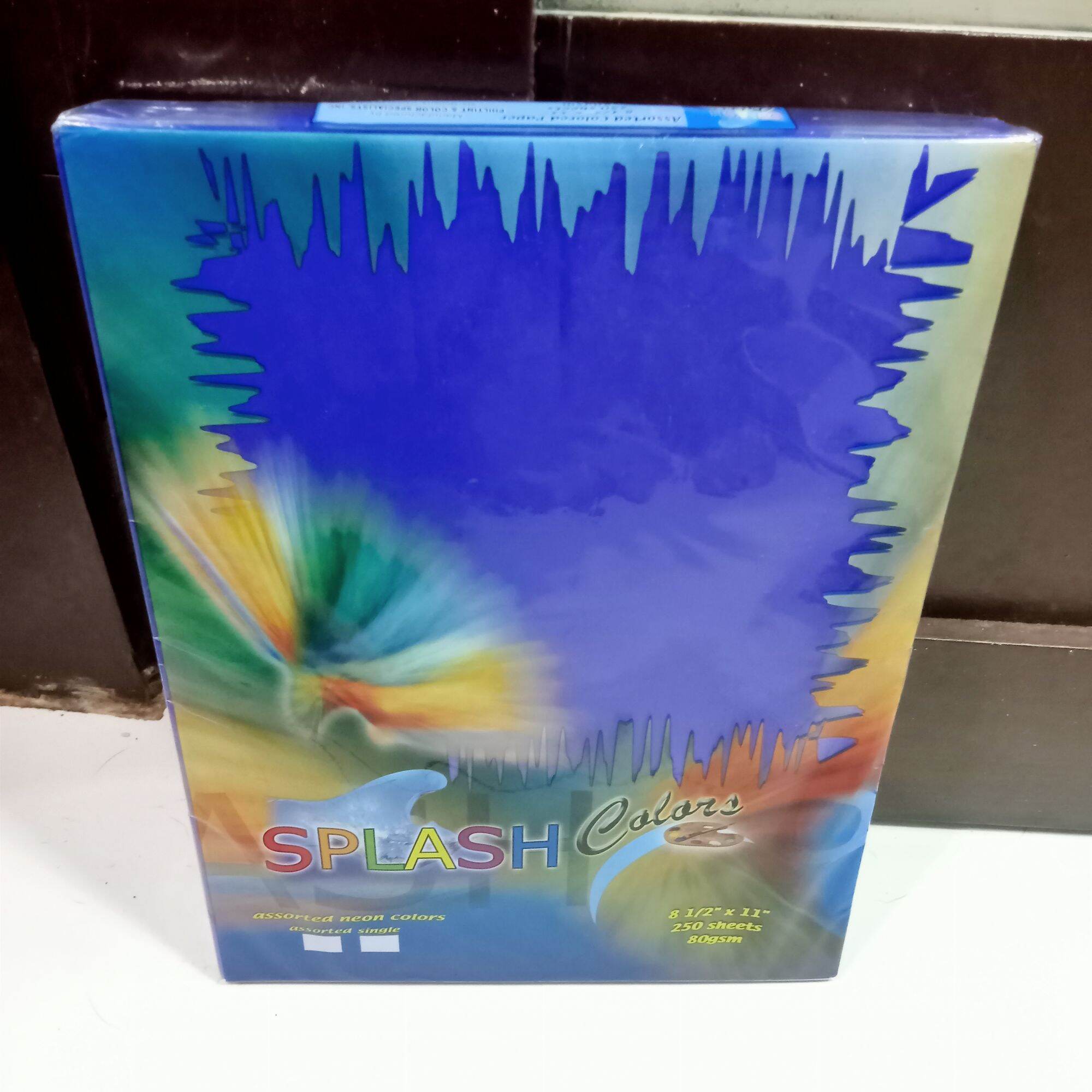 SPLASH Colored Paper 250 sheets (SHORT SIZE ) (assorted,red.yellow ...