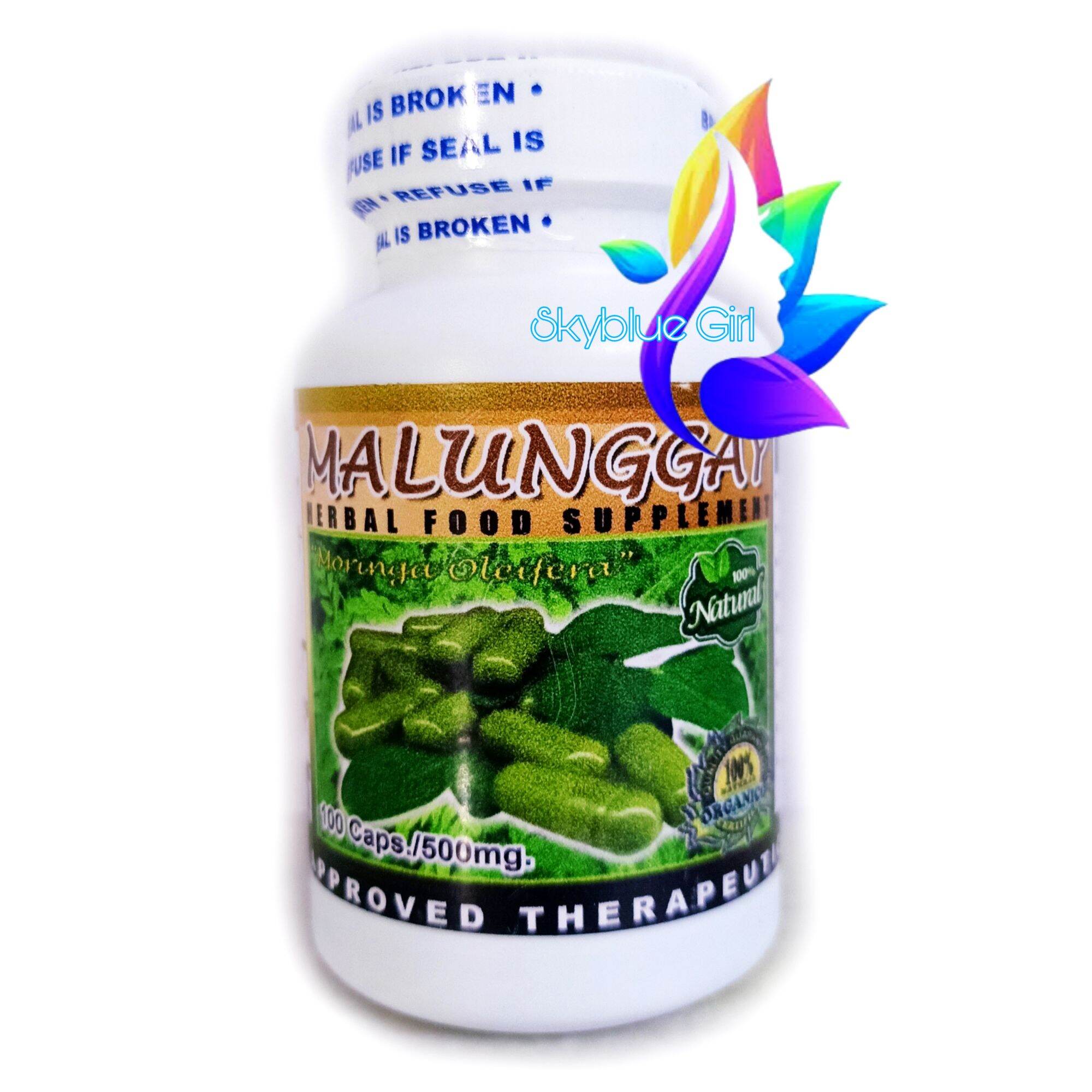 Malunggay Capsule Herbal Food Supplement (100 Capsules X 500mg) | Lazada PH