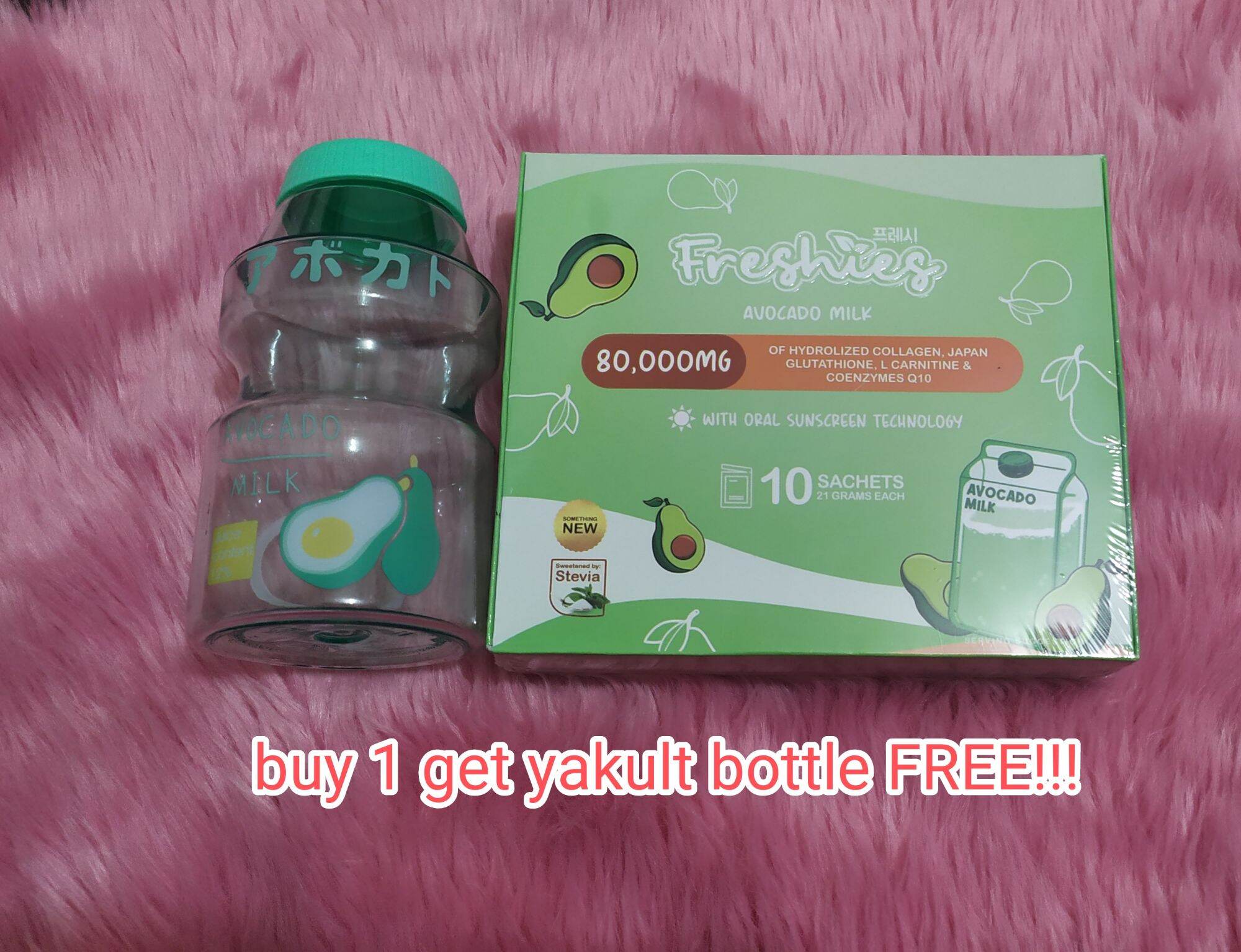 Freshies Avocado Collagen with FREEBIE yakult bottle | Lazada PH