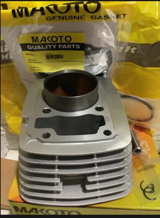 HONDA CB125 CYLINDER BLOCK MAKOTO with piston kit and gasket | Lazada PH