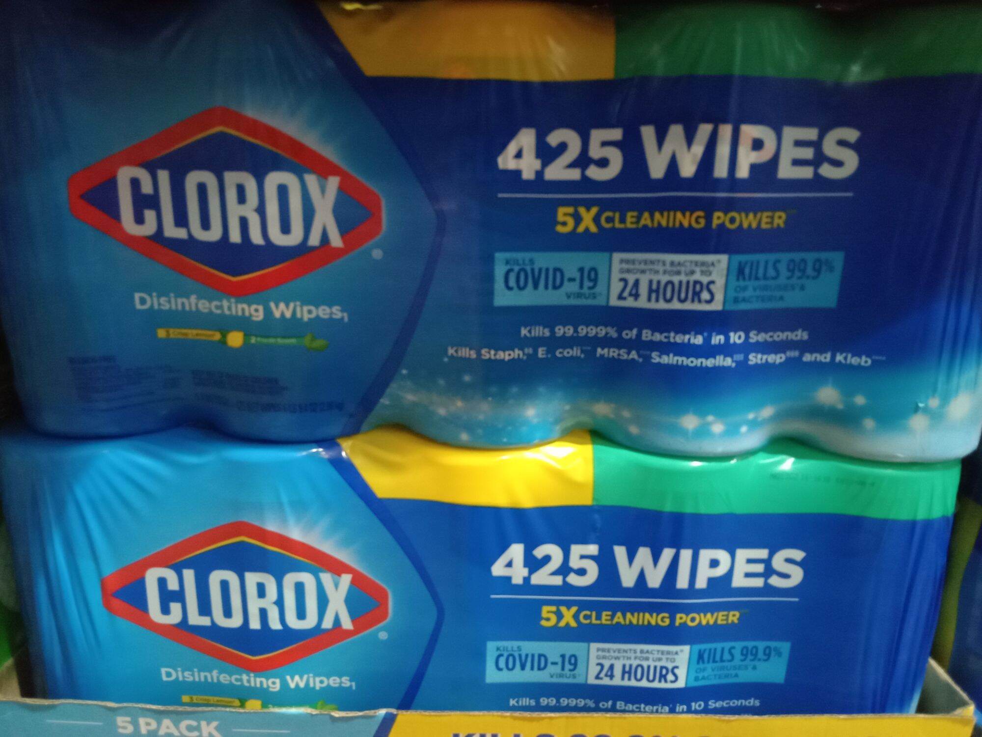 CLOROX DISINFECTING WIPES VRTY 85CT 5 PQCKS | Lazada PH