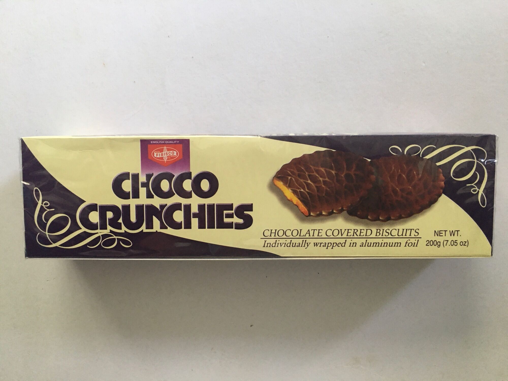 Choco Crunchies Chocolate covered biscuits individually wrapped in ...