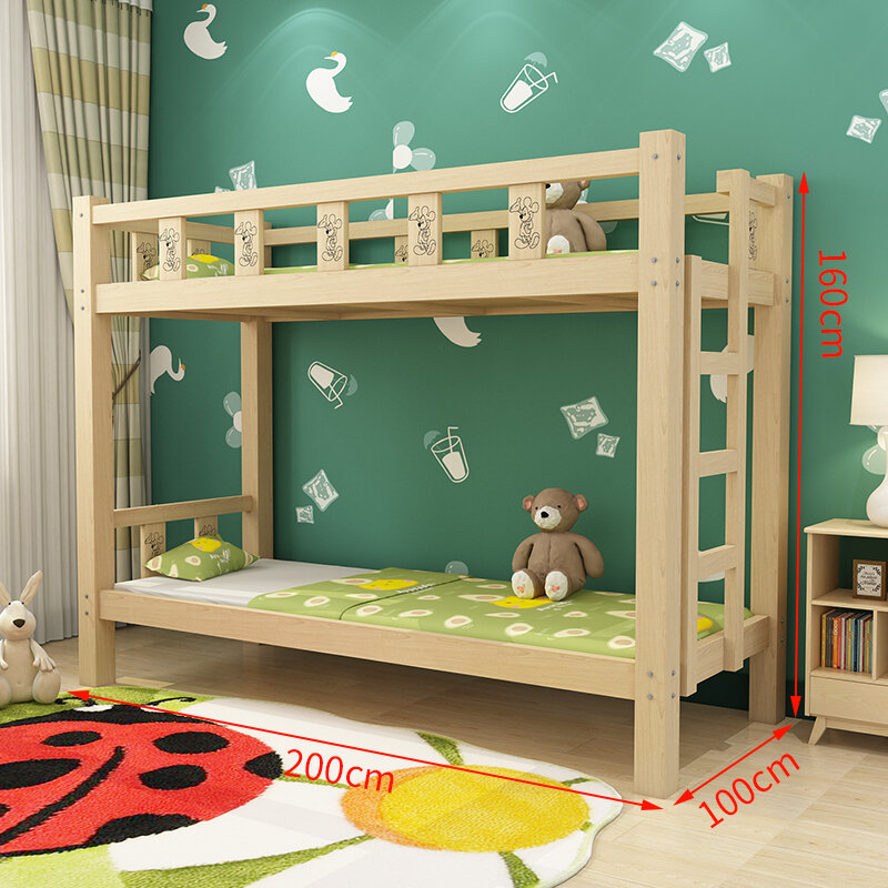 Solid Wood Lunch Break Upper and Lower Bed Primary School Student ...