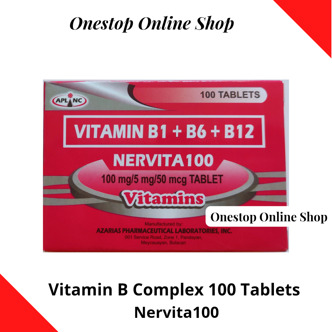 NERVITA100 100's Tablets Vitamin B Complex | Lazada PH