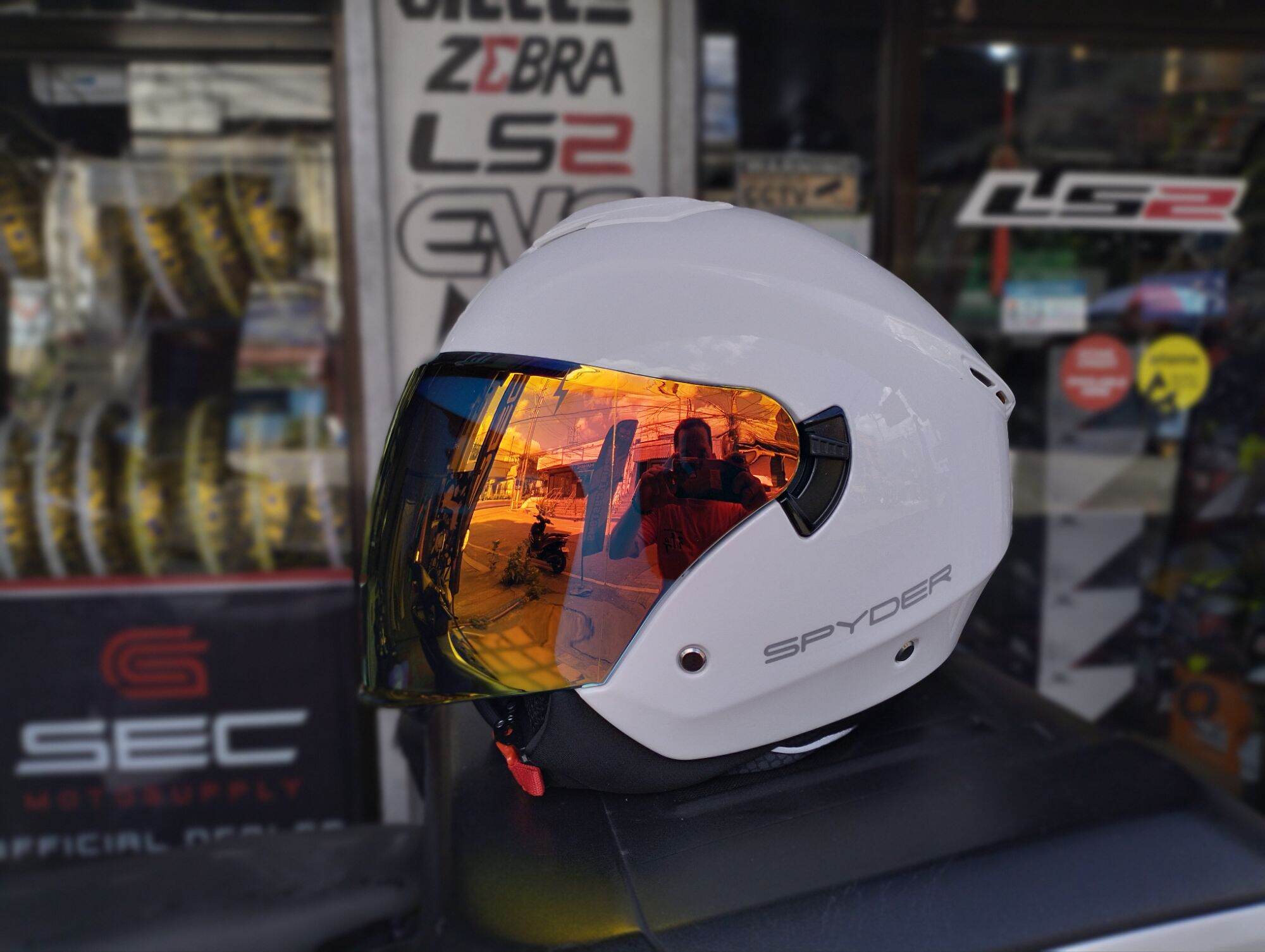 Spyder ZYLON Halfface Dual visor + FREE Clear visor | Lazada PH