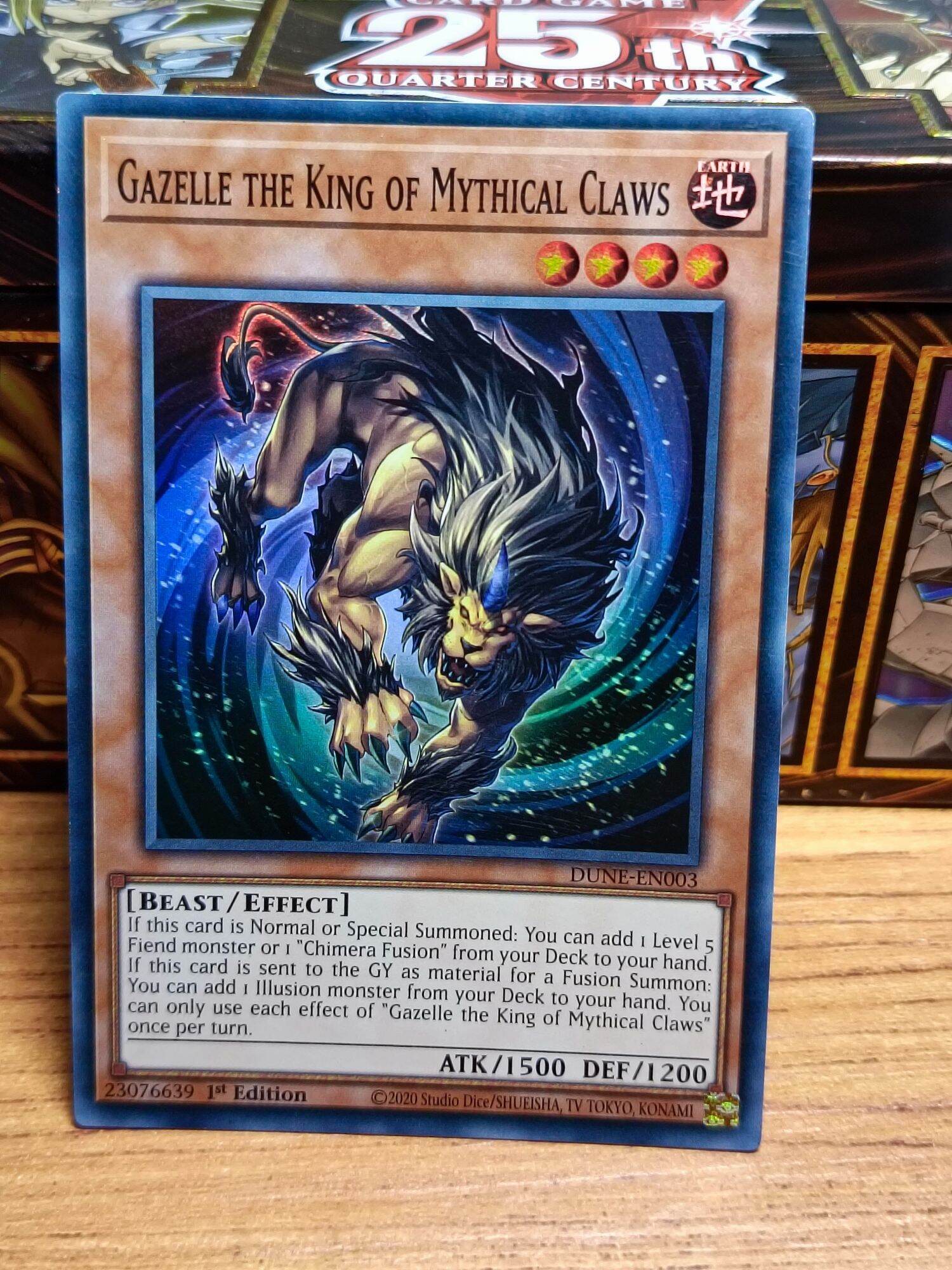 Gazelle the King of Mythical Claws (TCG) Yu-Gi-Oh Trading Card Game | Lazada PH