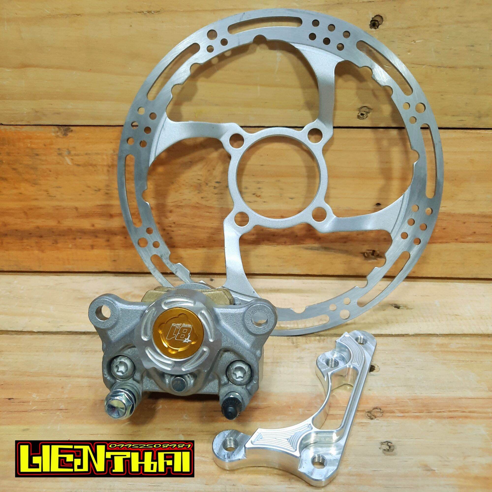 8.1 Caliper w/ Wave bracket and Super Ligthen disc - Wave125, Raider150 ...