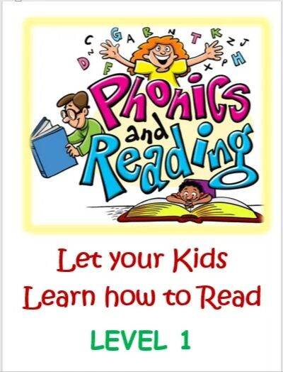 Phonics & Reading Level 1 "Let your kids Learn How to Read" (68pages/A4 ...