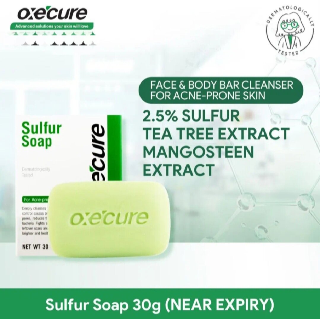 Oxecure Sulfur Soap 30 grams 💯Authentic Exp. 08/2025 | Lazada PH