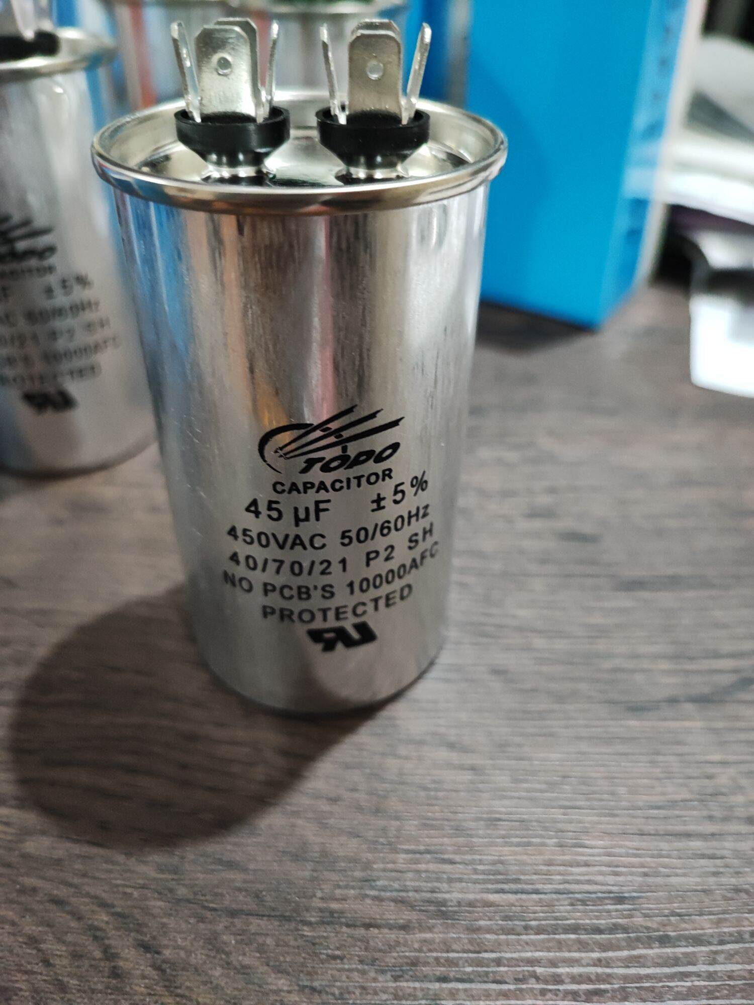 Topo aircon capacitor 20uf 25uf 30uf 35uf 45uf 450v ALUMINUM | Lazada PH