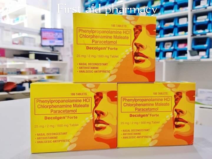 Decolgen forte 1Box 100s tablets (For cold & sinusitis relief) | Lazada PH
