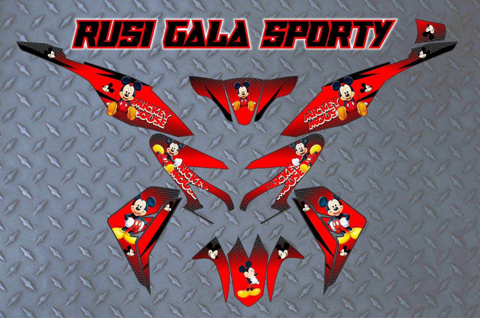Rusi Gala sporty full body decals | Lazada PH