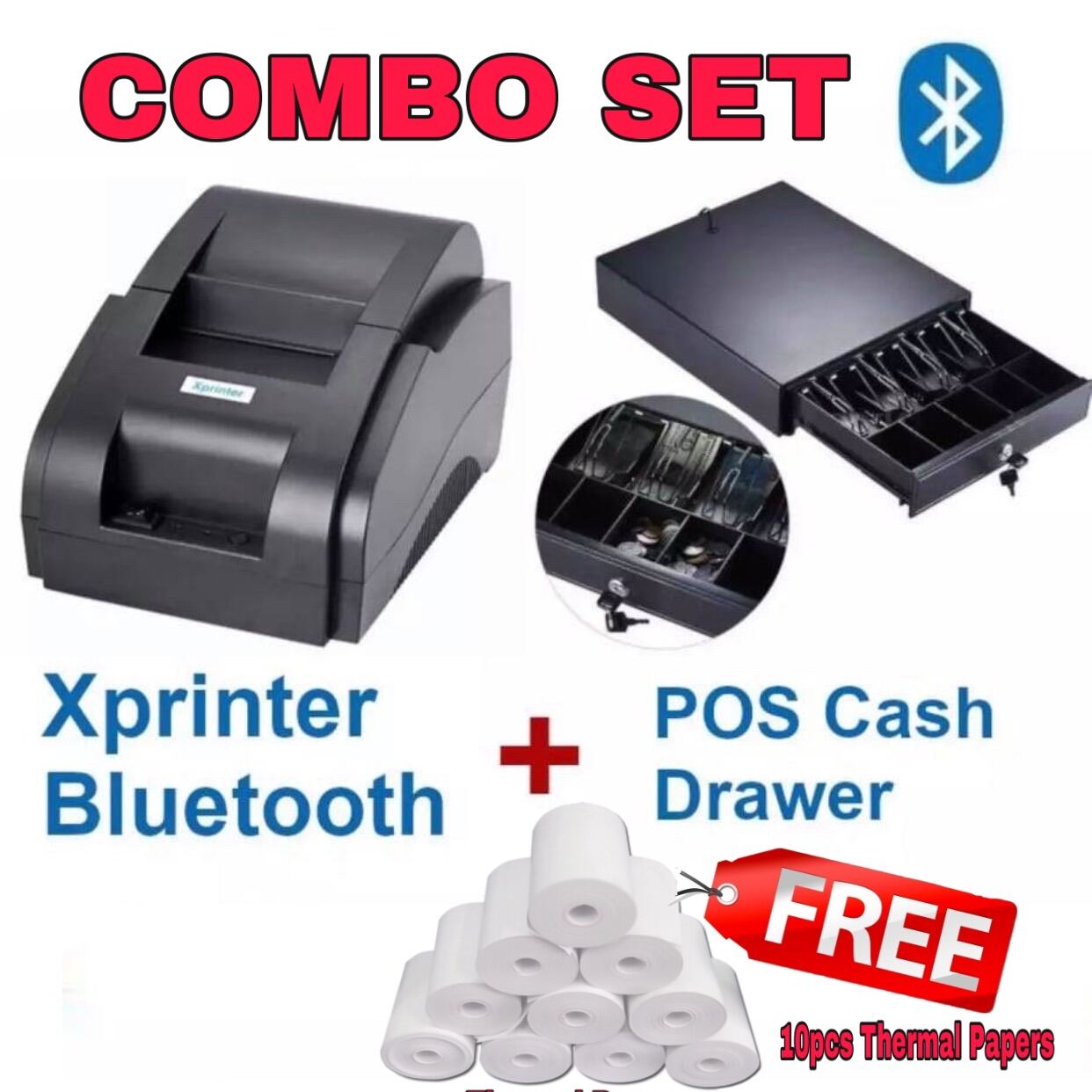 POS Cash Register Set with Automatic Cash drawer 1 Year Warranty