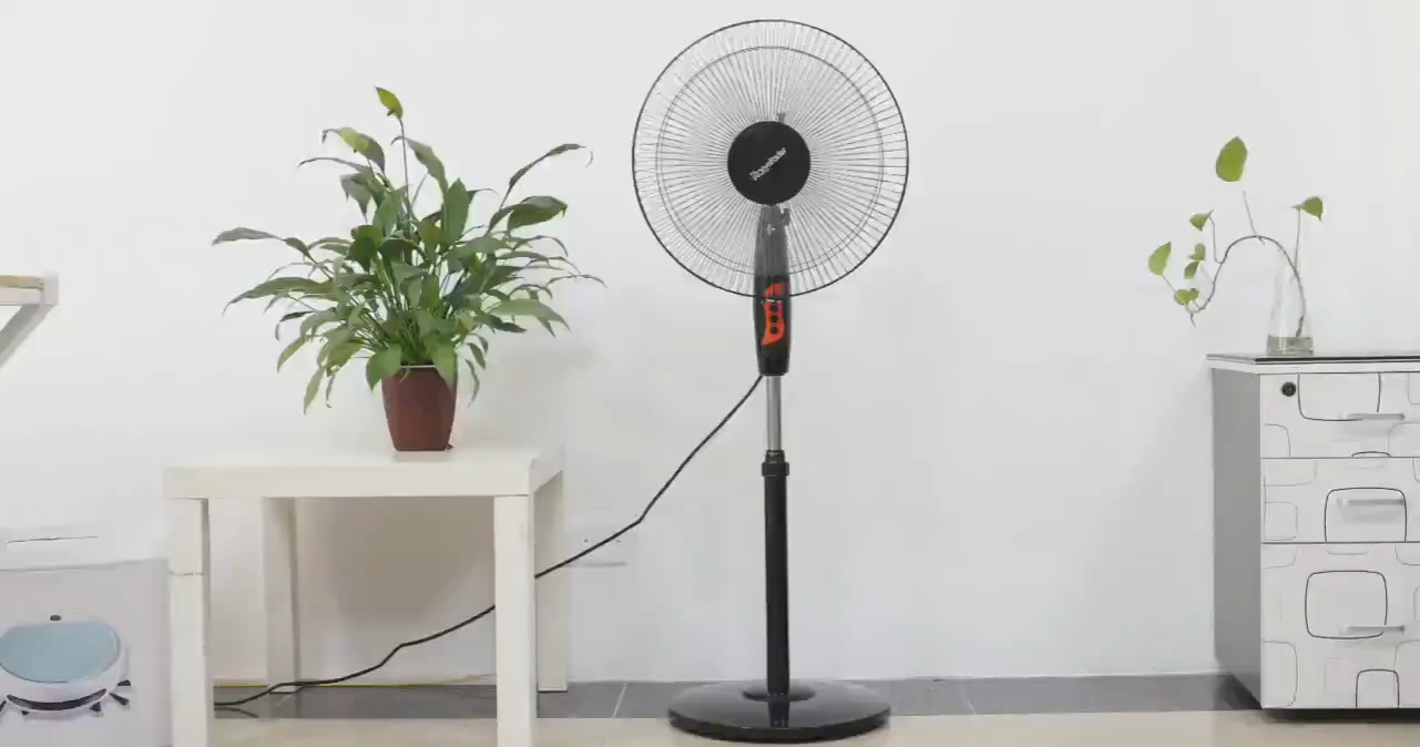 MAIMEITE Electric fan stand fan 16" inches 3-speed wind speed 180 ...