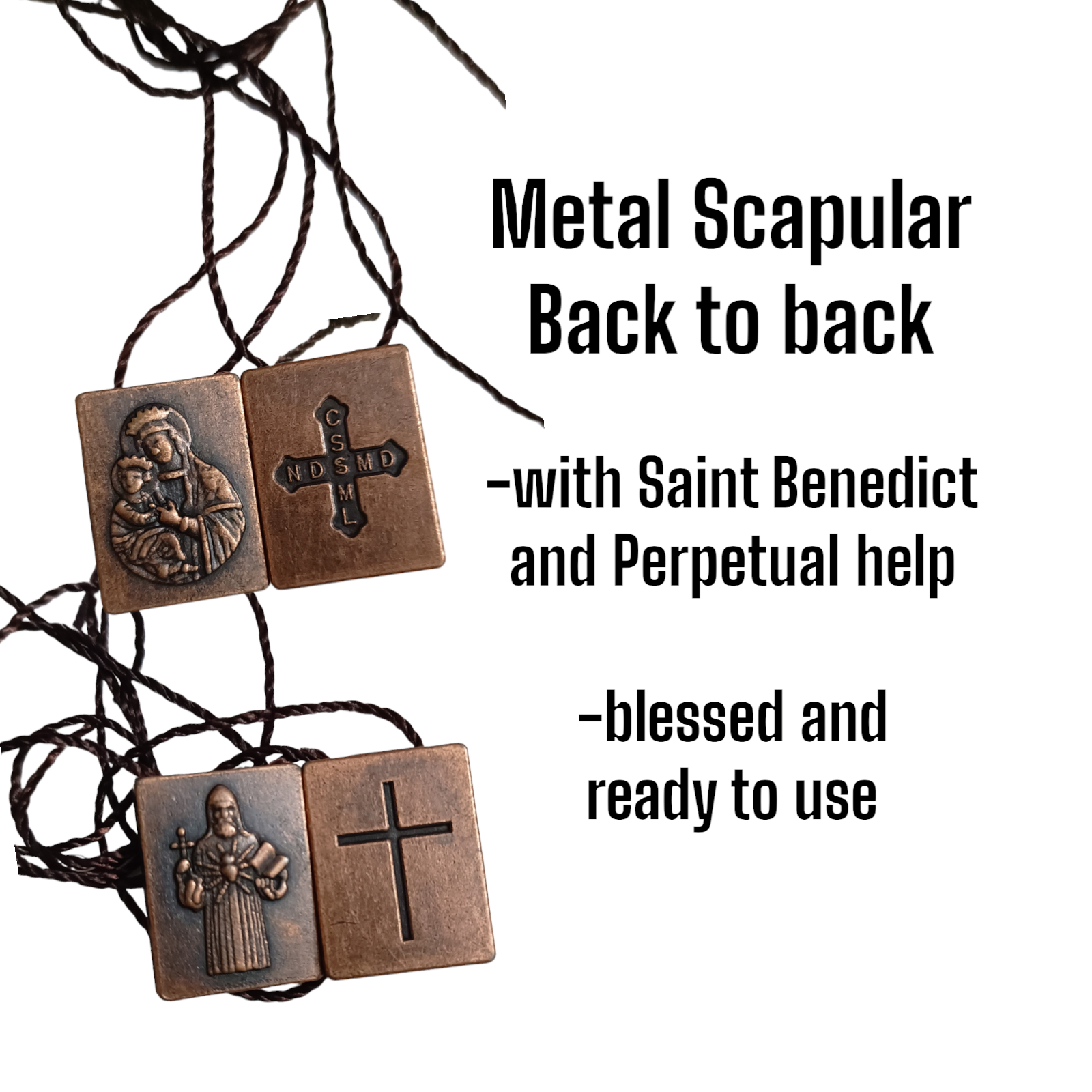 Metal Scapular Blessed ready to use | Lazada PH