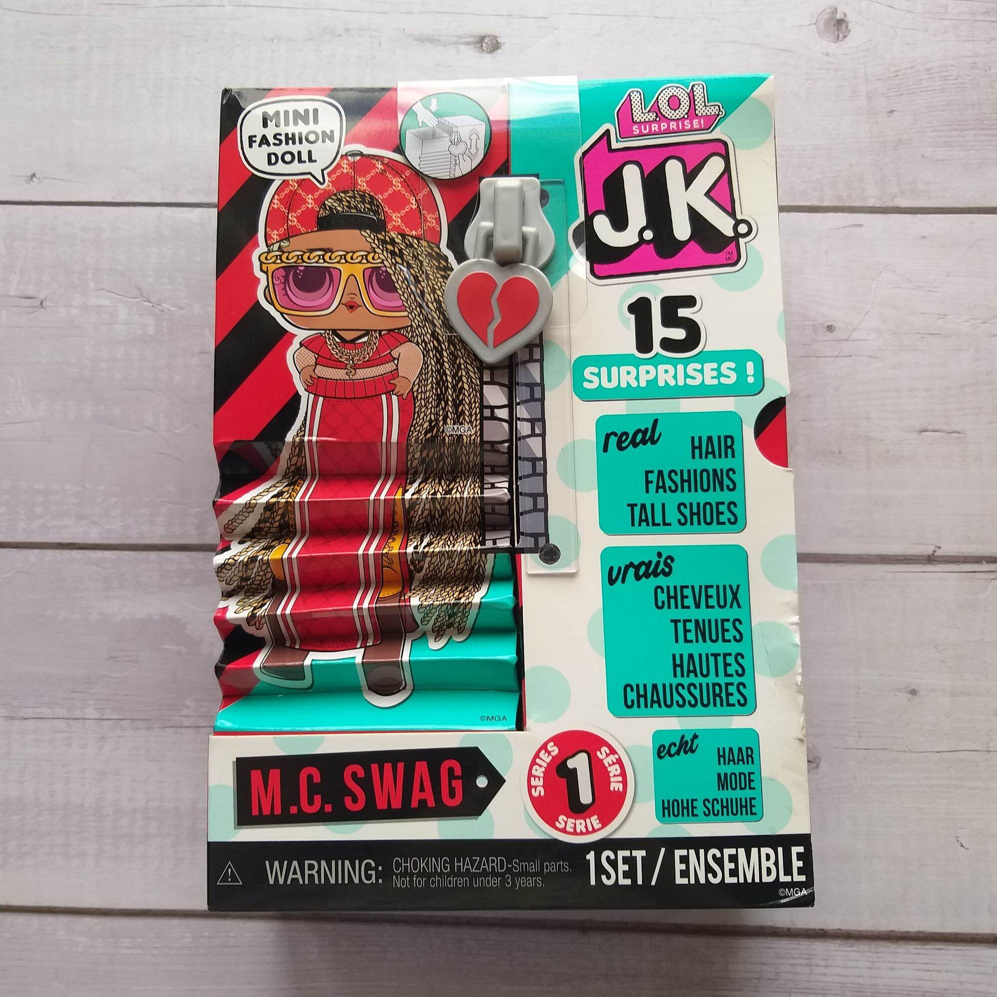 LOL Surprise JK Mini Fashion Doll MC Swag with 15 Surprises Including ...