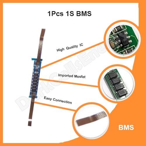 1Pcs 1S BMS 3.2v for LiFePO4 32650 32700 32800 15A 6MOS BMS Battery ...