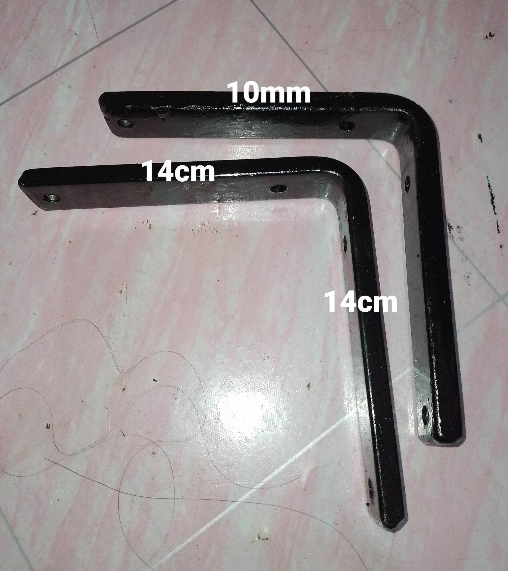 Heavy duty L shape wall bracket 14cm x 14cm x 10mm. 2pcs. | Lazada PH
