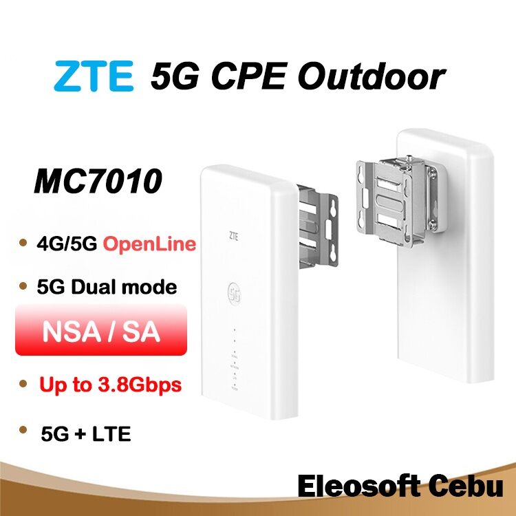 ZTE 5G CPE Outdoor WiFi MC7010 5G download speed Up to 3.8Gbps, upload ...