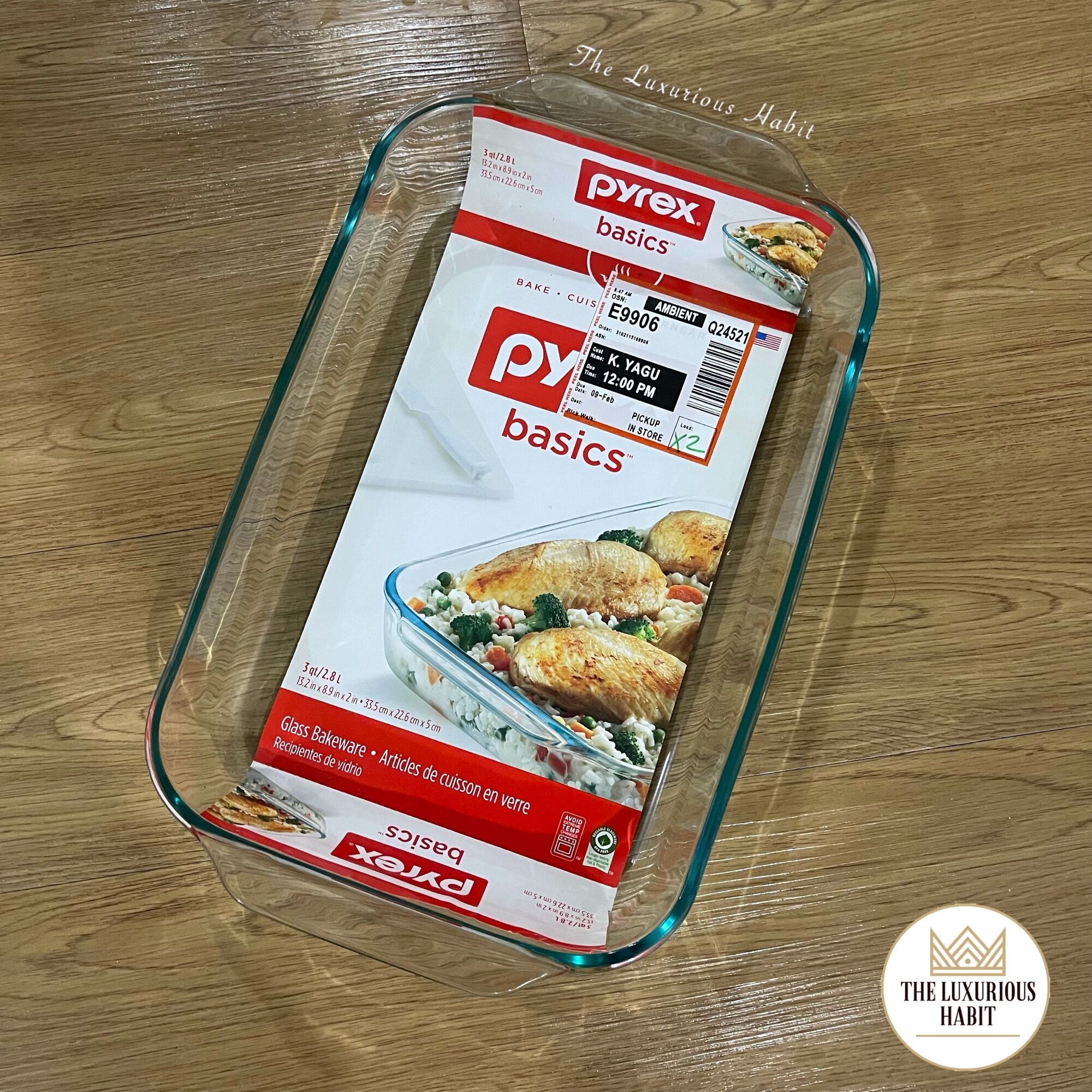 Pyrex Glass Bakeware - 3 Quart | Lazada PH