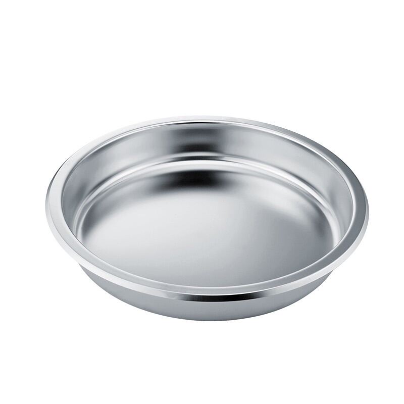 Stainless Steel Round Food Pan / Round Food Pan for 6.8 Liters Round ...