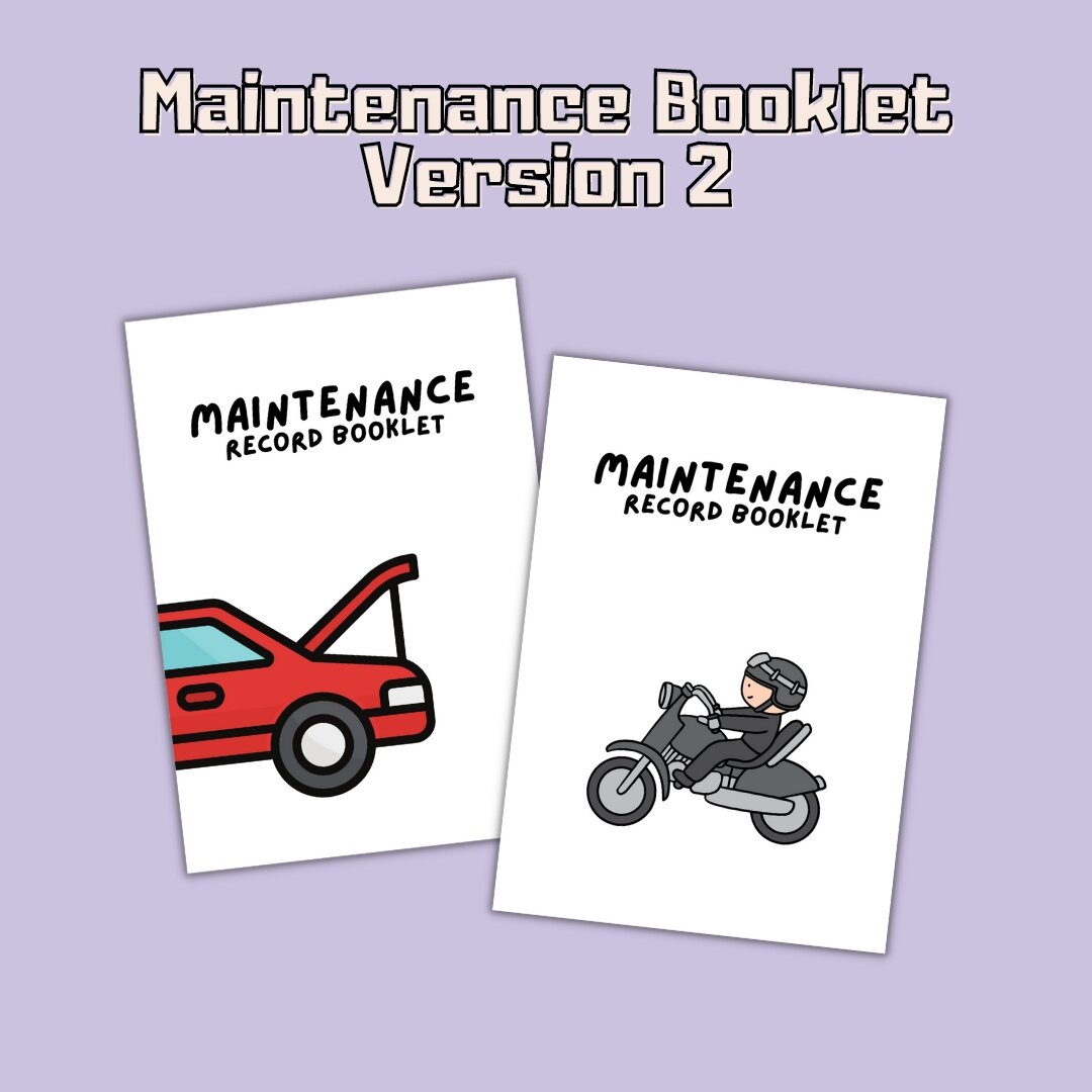 VEHICLE MAINTENANCE BOOKLET TRACKER | Lazada PH