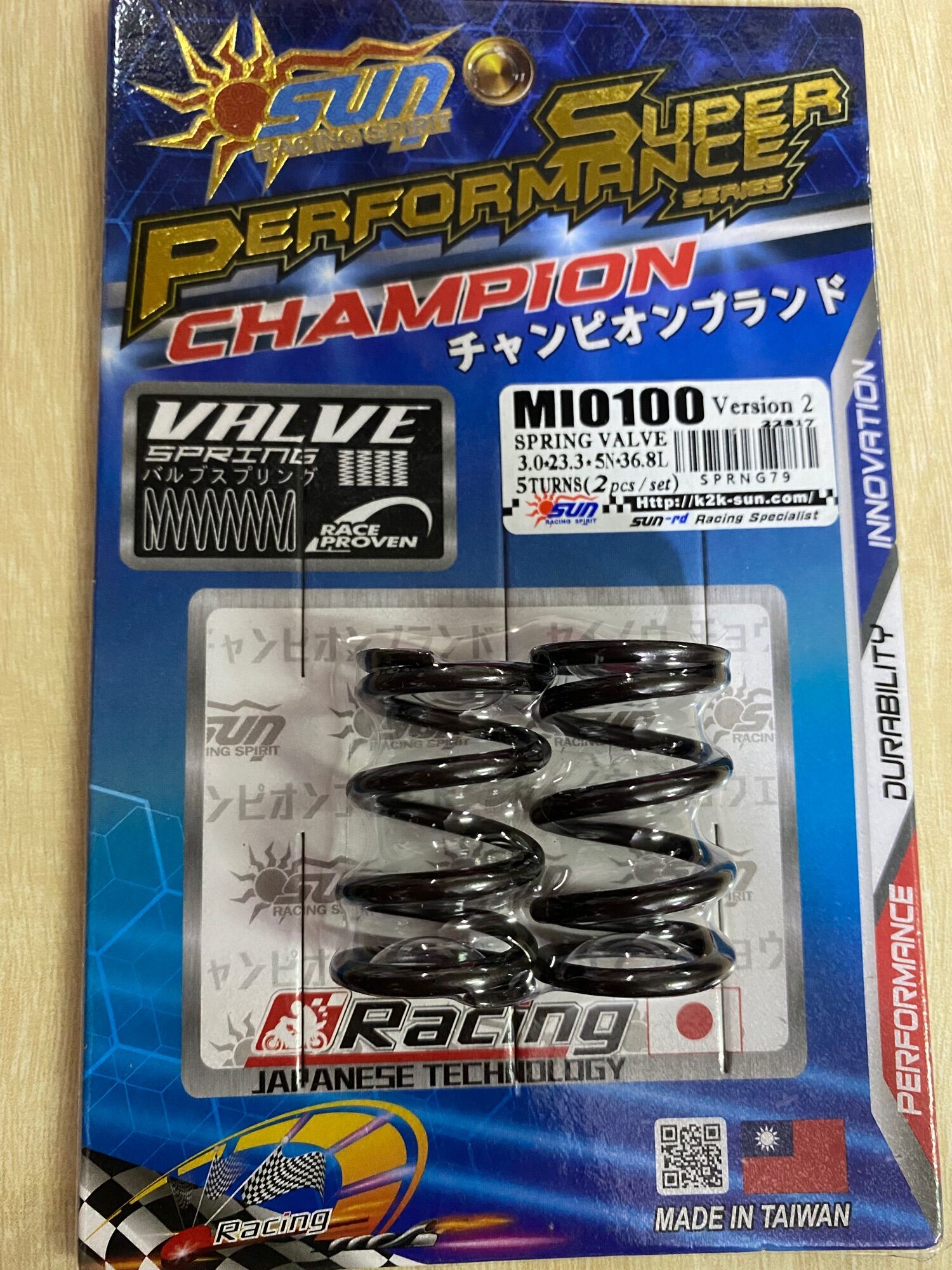 SUN RACING VALVE SPRING 5 TURN 2.8 & 3.0 MIO SPORTY/AMORE | Lazada PH
