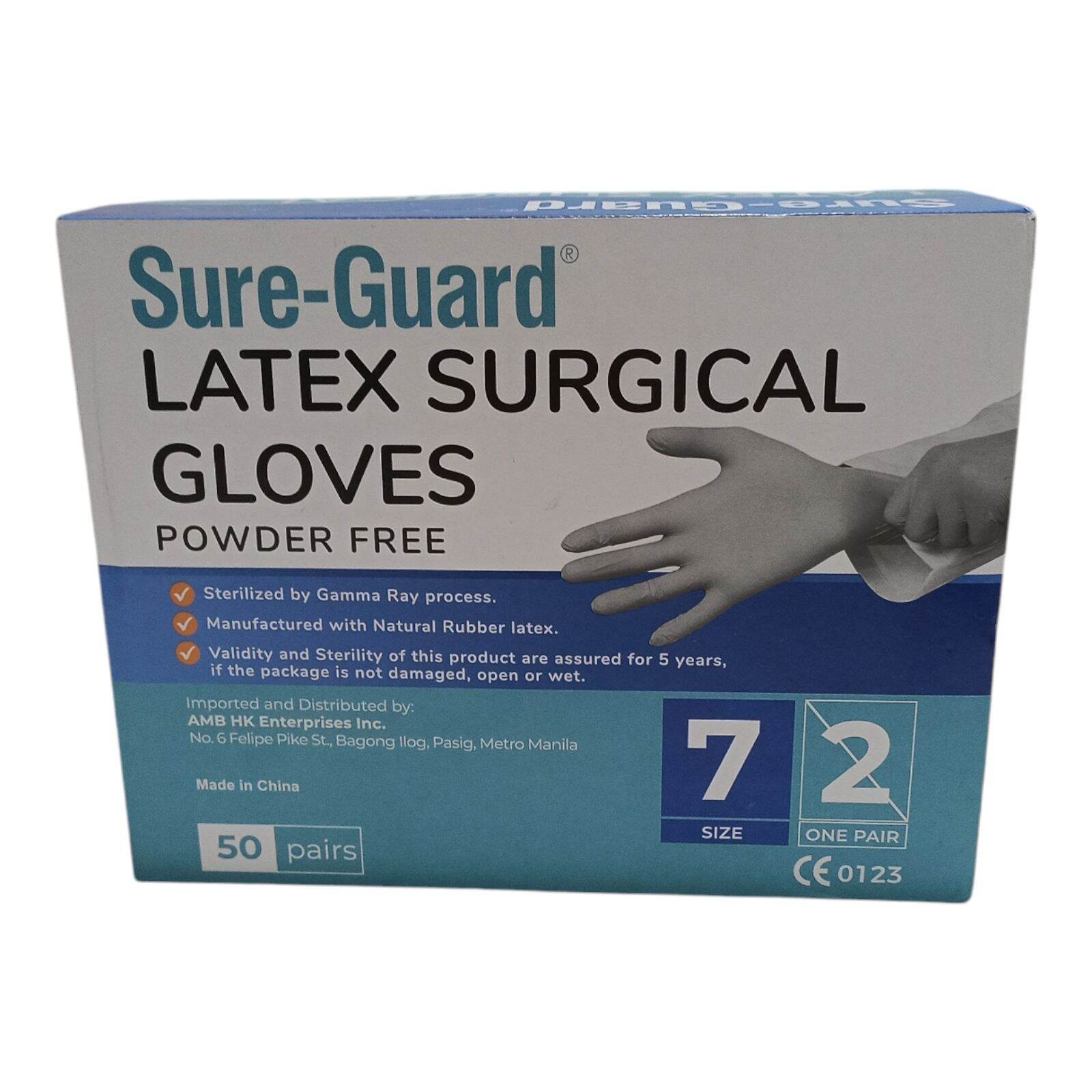 Sure-Guard Sterile Latex Surgical Gloves 6.5, 7.5 | Lazada PH