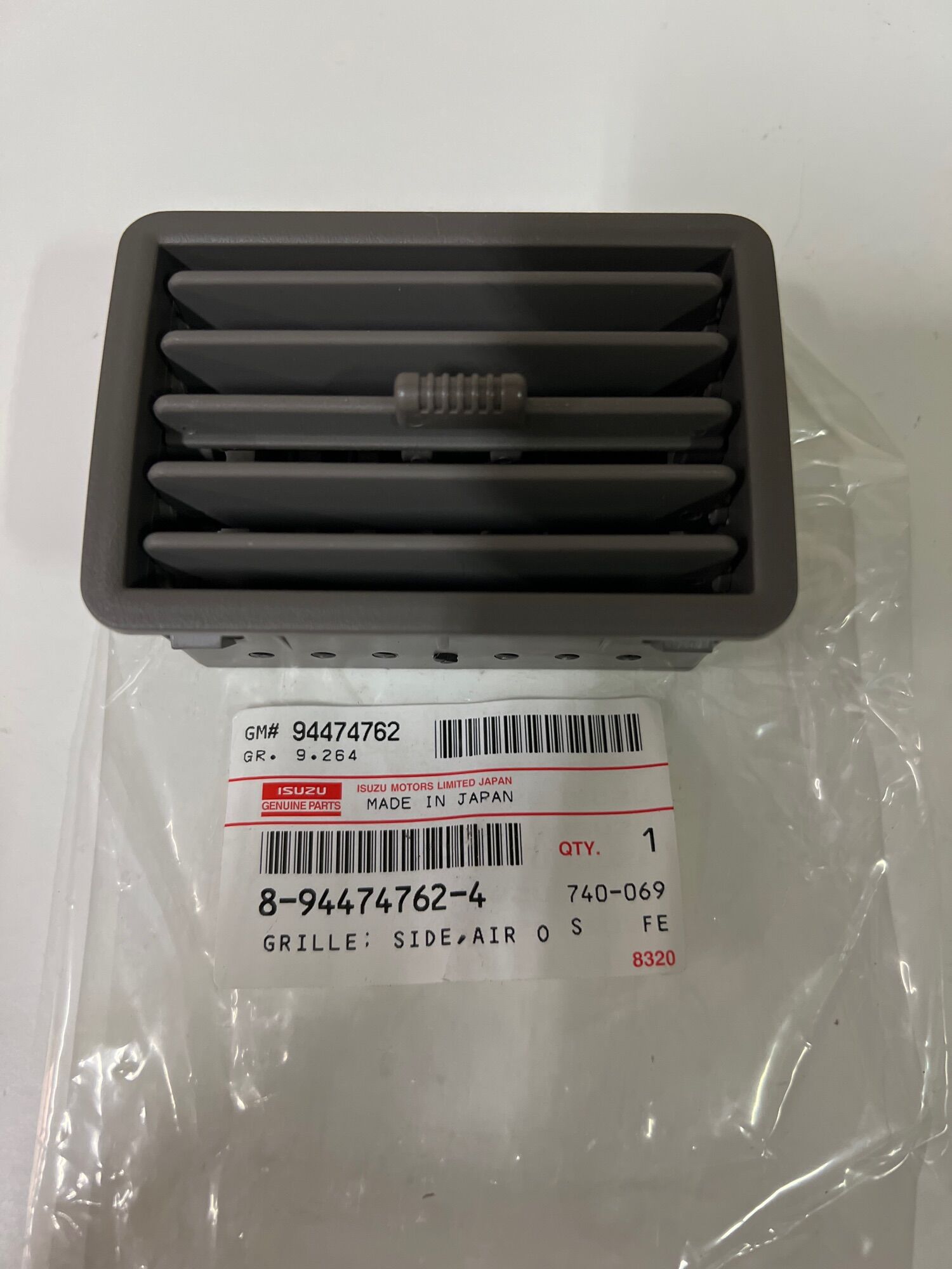 Genuine Isuzu Aircon Vent Grille (Gray) for Isuzu Crosswind, TFR, Fuego ...