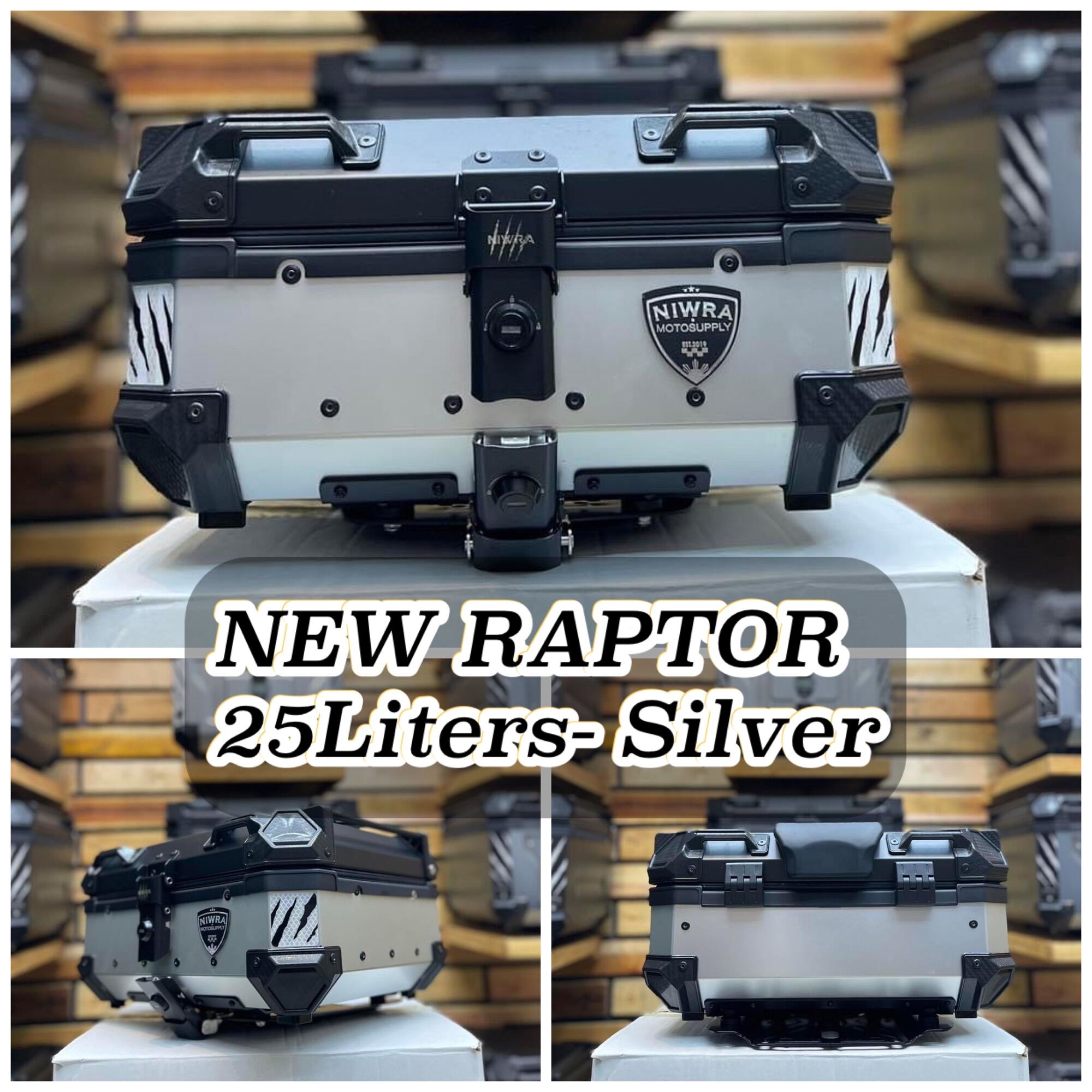 NIWRA RAPTOR NEW EDITION 25LITERS ALLOY TOPBOX | Lazada PH