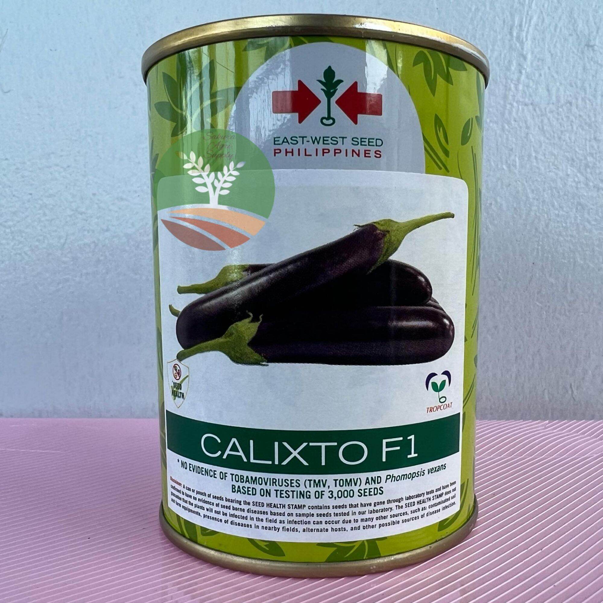 CALIXTO F1 EAST WEST SEED HYBRID EGGPLANT TALONG VEGETABLE SEEDS 50g ...