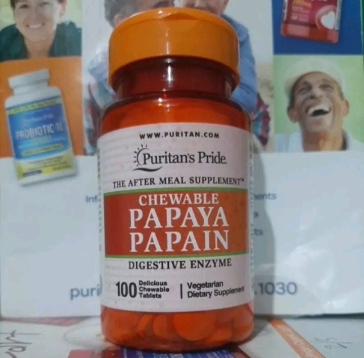 Papaya Papain Digestive Enzyme 100 Chewable Tablets EXPIRY: August 2025 ...