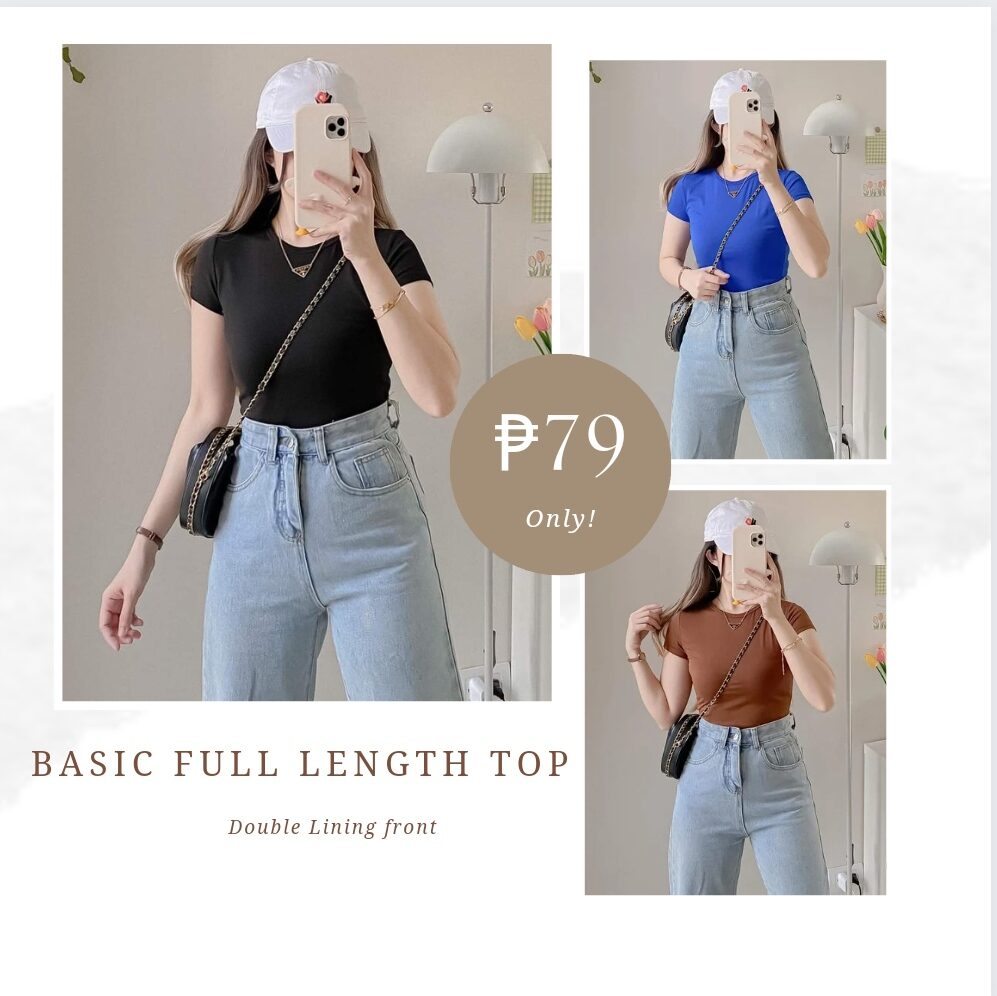 Basic Full Length Top Double Lining front | Best fit small to semi ...