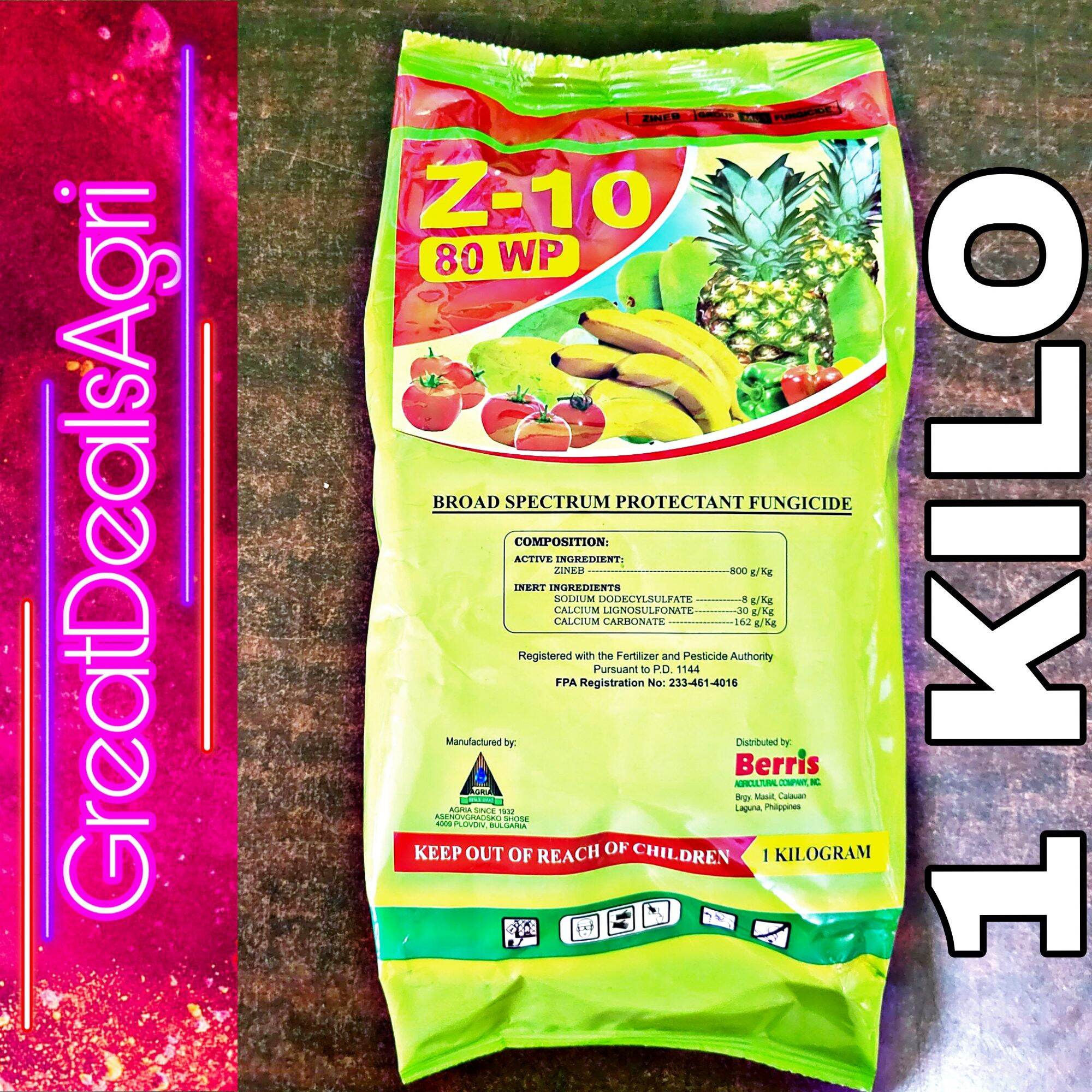 Z-10 80 WP ZINEB BROAD SPECTRUM PROTECTANT FUNGICIDE (1 KILO) BY AGRIA ...