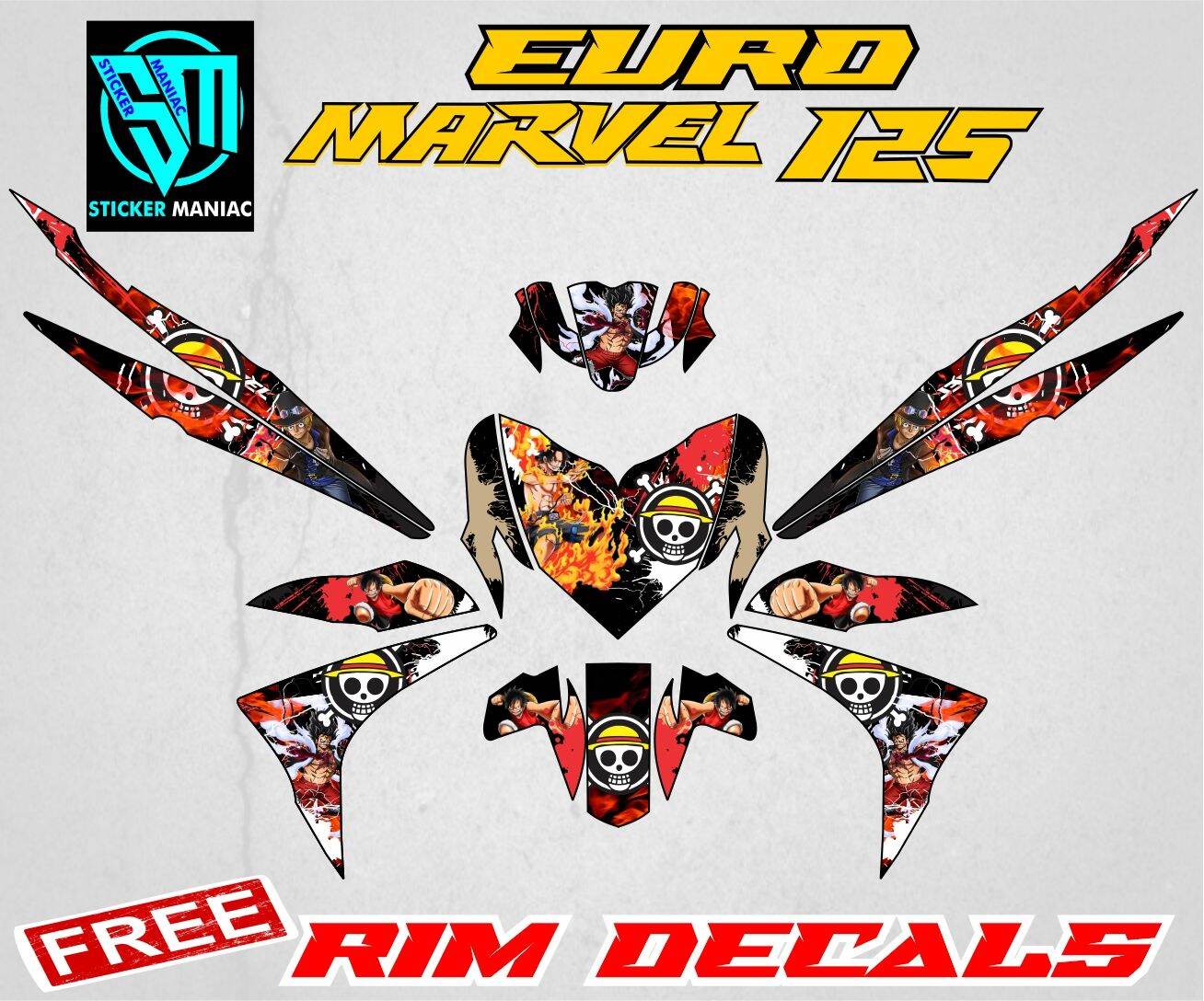 Euro 125 full body decals | Lazada PH
