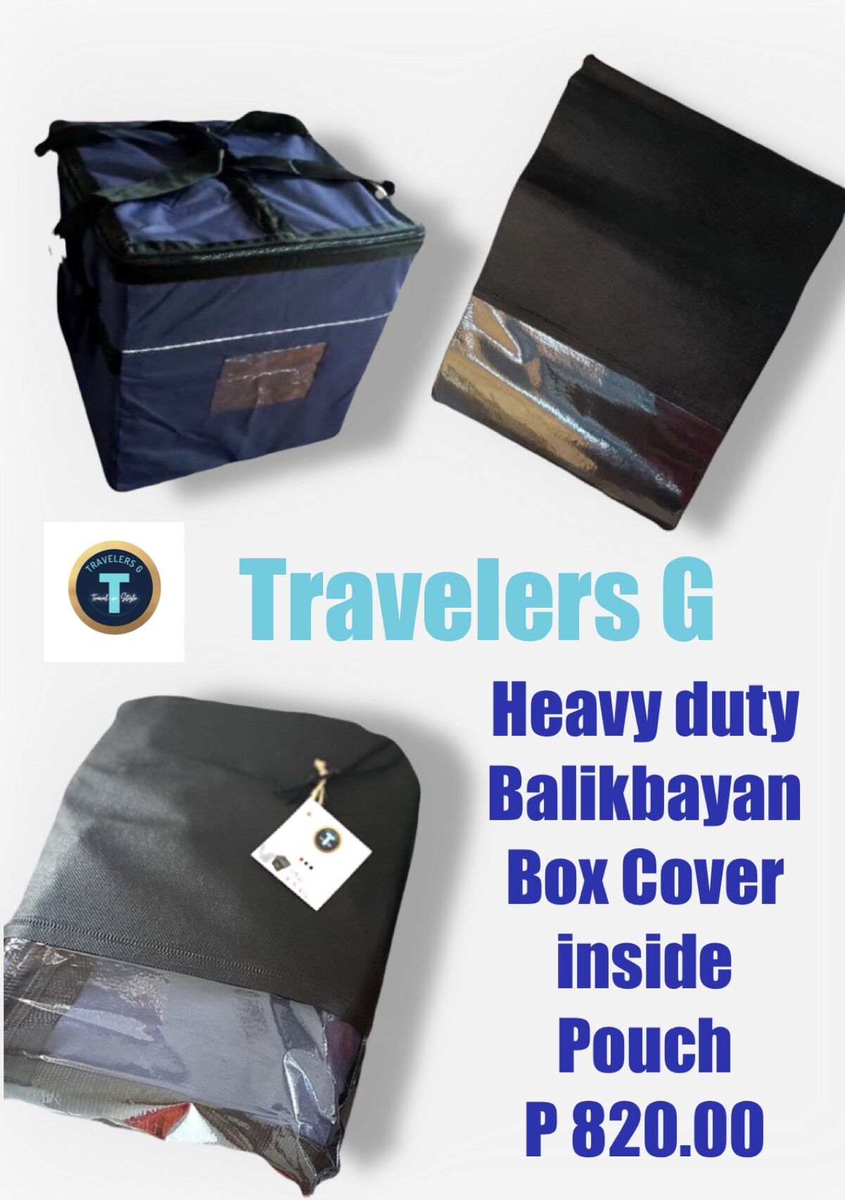 Heavy Duty Balikbayan Box Cover with Pouch Dark Blue | Lazada PH