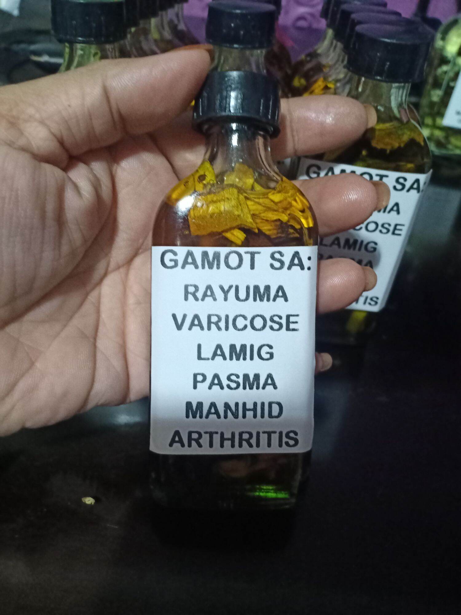 Langis na Gamot sa rayuma varicose lamig pasma manhid at arthritis ...
