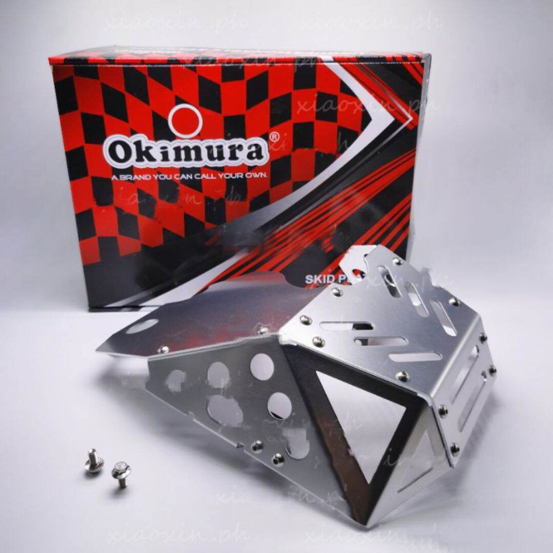 HONDA XRM 125 Fi SKID PLATE - ORANGE and SILVER (Okimura) | Lazada PH