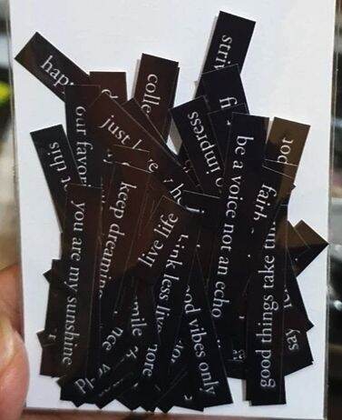 SALE!!! Motivational Inspirational Word Statement Stickers for Journal ...